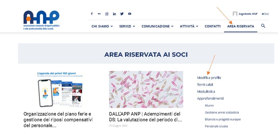 Come accedere alla nuova area riservata | ANP